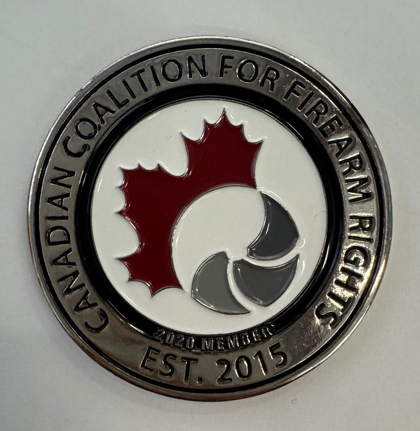 Double Sided Challenge Coin – Canadian Coalition for Firearm Rights