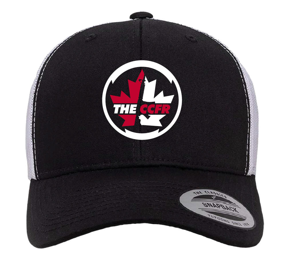 Black/White CCFR Logo Cap – Canadian Coalition for Firearm Rights