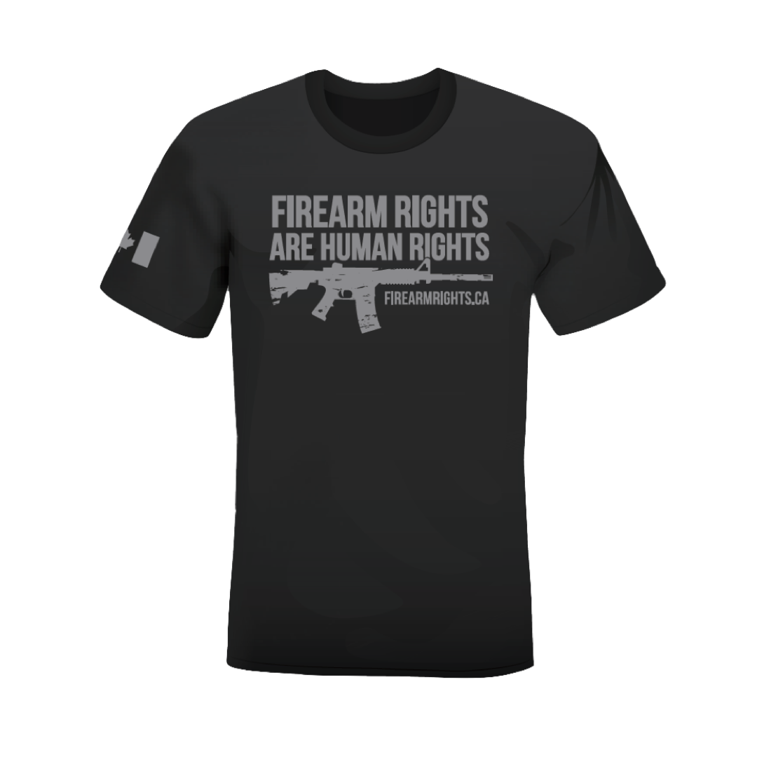 CCFR Human Rights Support T-Shirt - Grey on Grey – Canadian Coalition ...