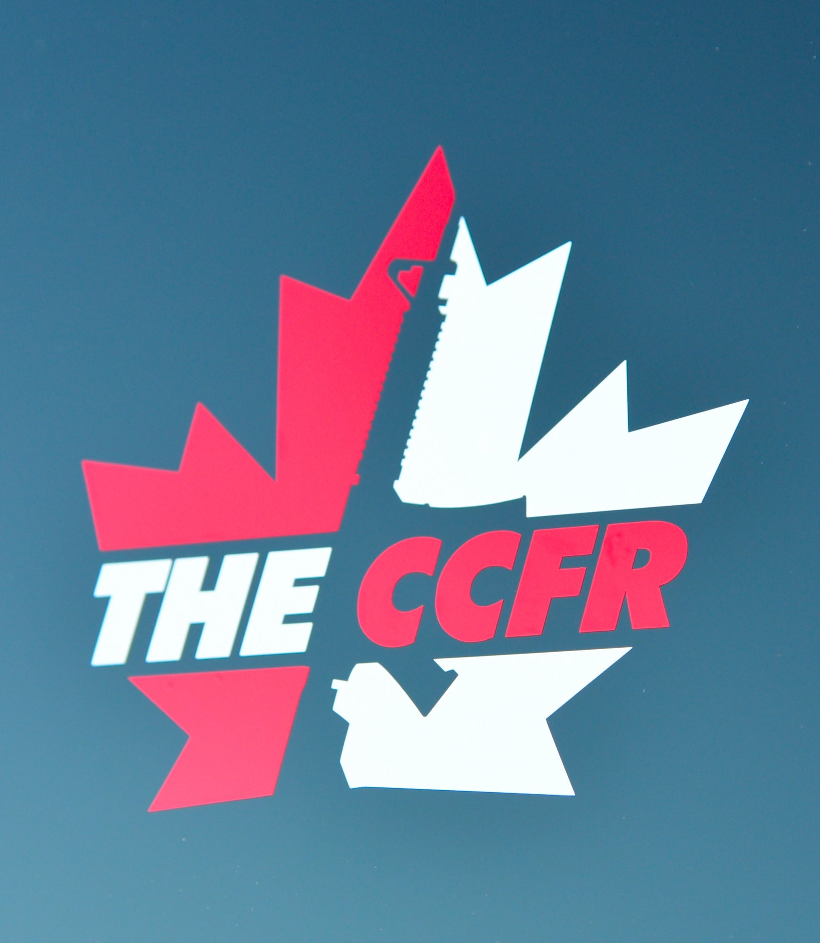 Bold CCFR Logo Transfer Sticker – Canadian Coalition for Firearm Rights