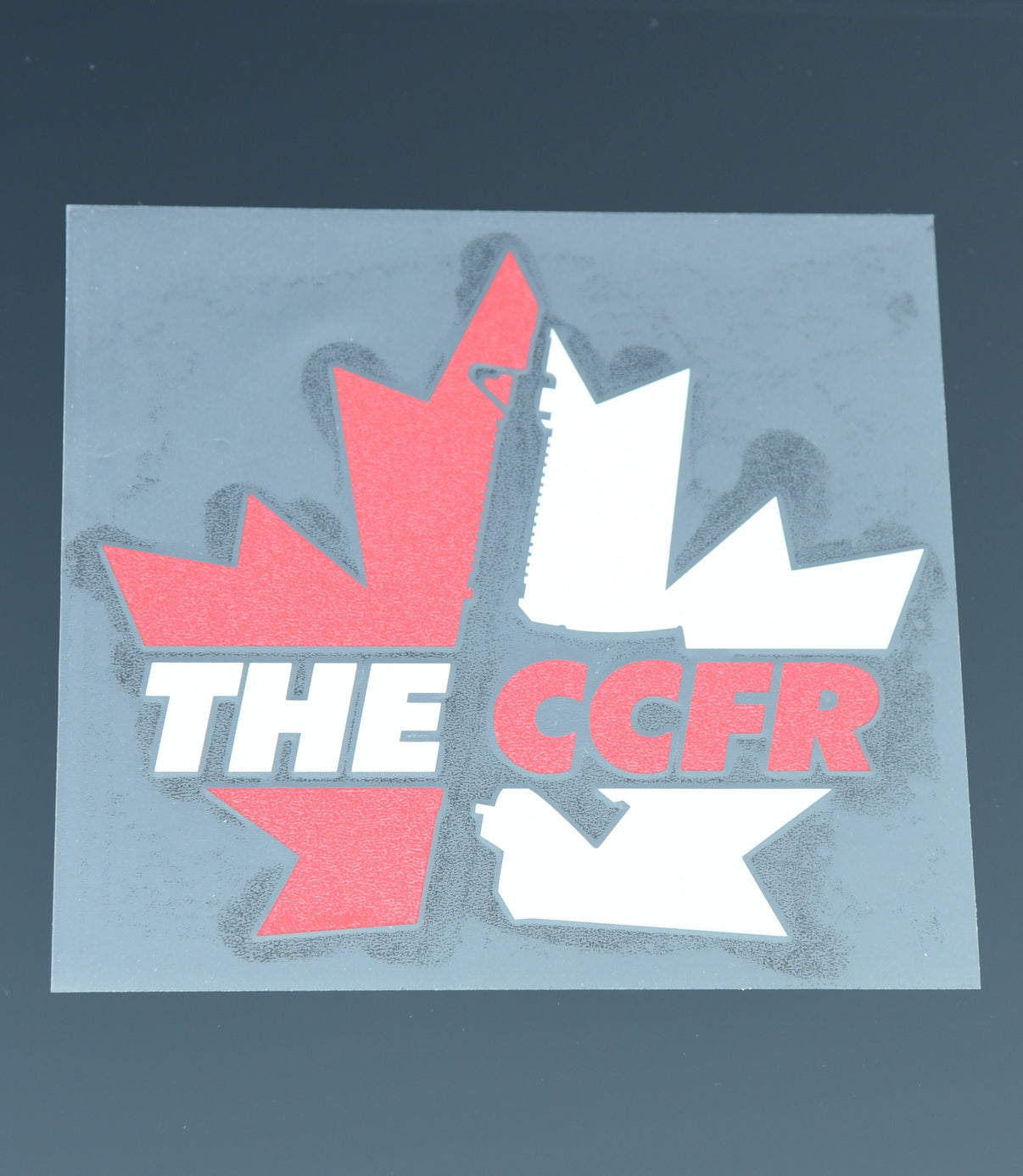 Bold CCFR Logo Transfer Sticker – Canadian Coalition for Firearm Rights