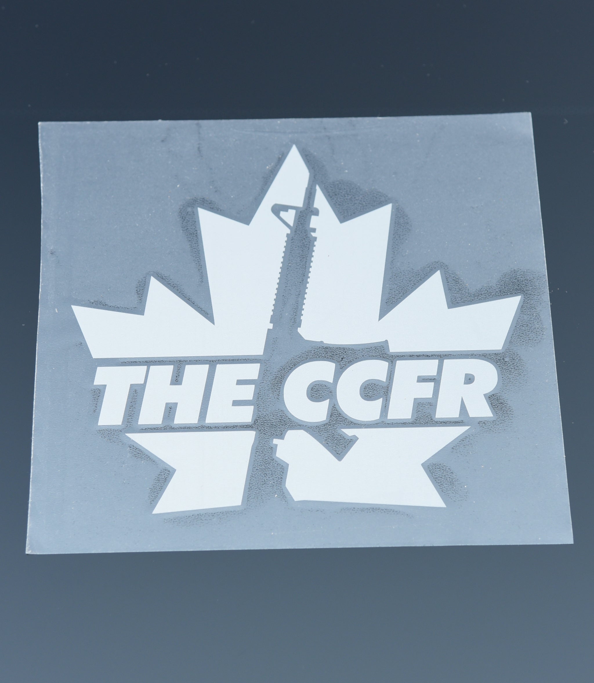 Bold CCFR Logo Transfer Sticker – Canadian Coalition for Firearm Rights
